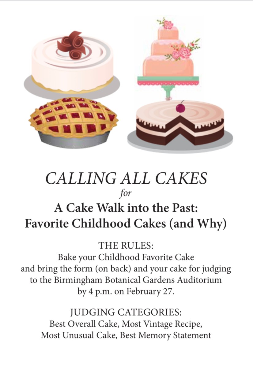Cake Walk! February 27th after annual meeting | Birmingham Historical ...